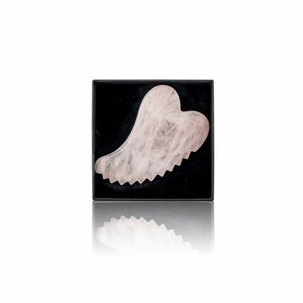 ROSE QUARTZ – RESHAPED HEART – FACIAL GUA SHA - Linnea Bloch